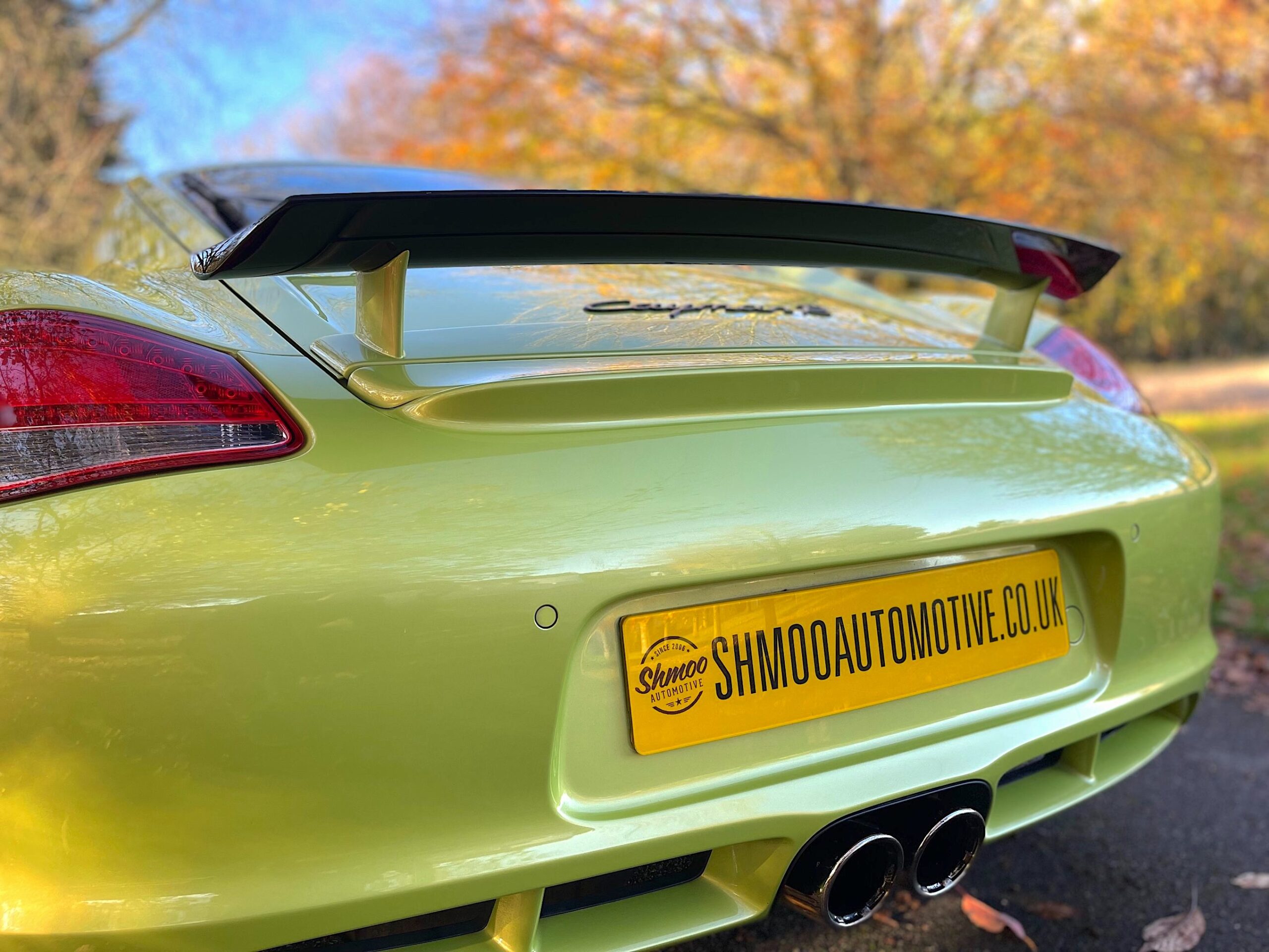 Porsche Cayman R - PDK - Peridot Green - Shmoo Automotive